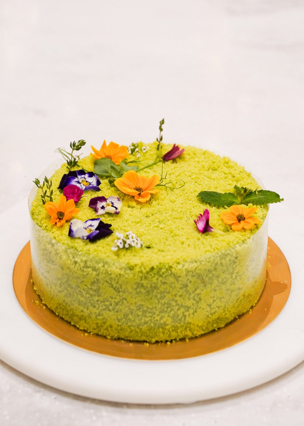 Matcha Strawberry Mousse Cake